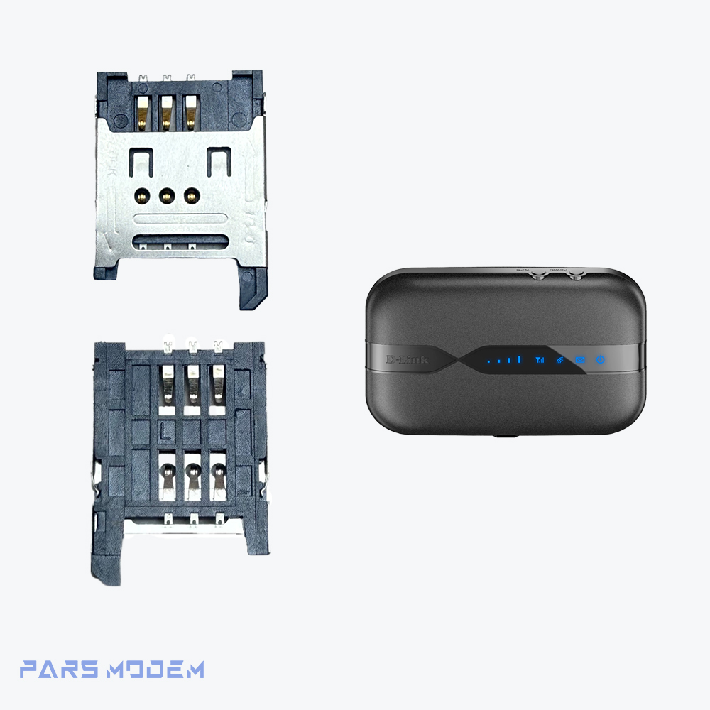 کانکتور سیمکارت/سوکت سیمکارت مودم D-Link DWR-932 C - پارس مودم