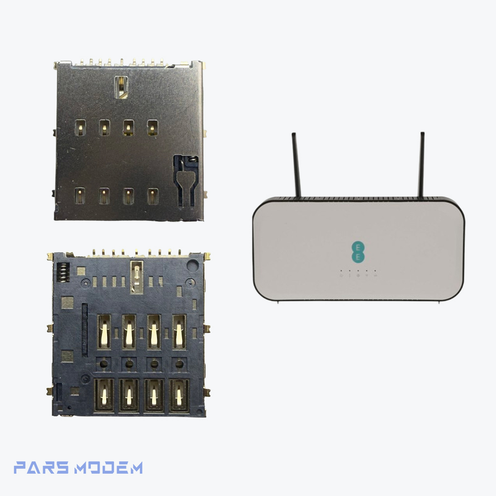 کانکتور سیمکارت/سوکت سیمکارت مودم EE Hybrid Router مدل DWR-981 - پارس مودم
